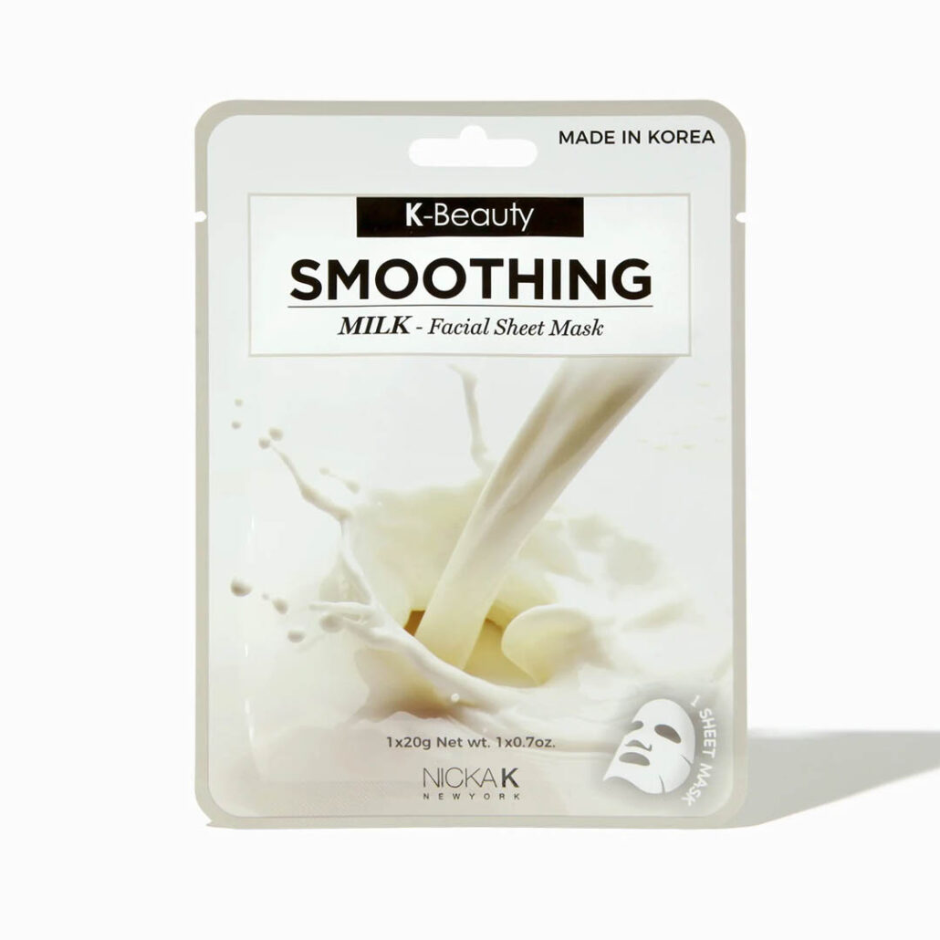 Nicka K - Smoothing Milk Facial Sheet Mask - ISZA Nicka K - Smoothing Milk Facial Sheet Mask - ISZA