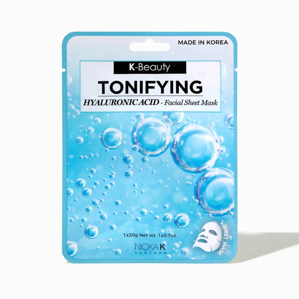 Nicka K - Tonifying Hyaluronic Acid Facial Sheet Mask - ISZA